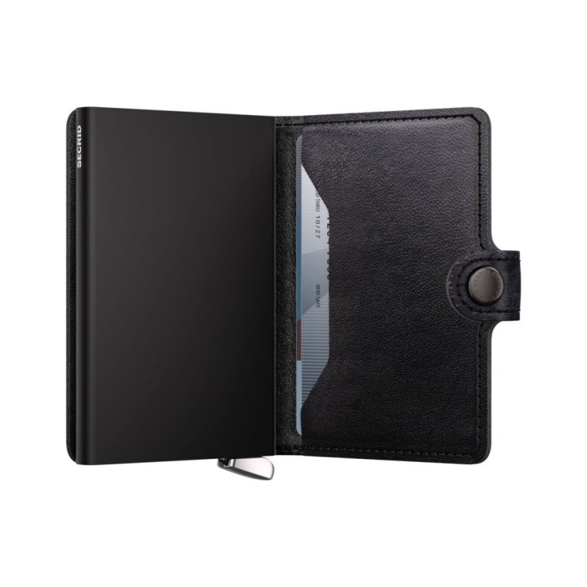 Miniwallet Secrid Emboss Lines MEl-Black+ :: Prosch Bags